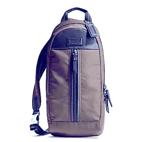 Coach | Bags | Coach Varick Nylon Sling Bag Unisex Backpack | Poshmark